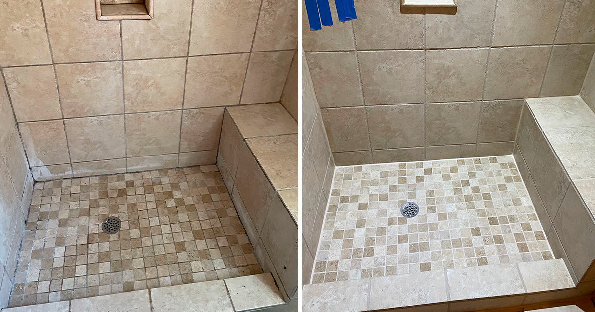 A Well Done Tile Sealing Left This Shower in Fort Myers, FL, Ready to ...